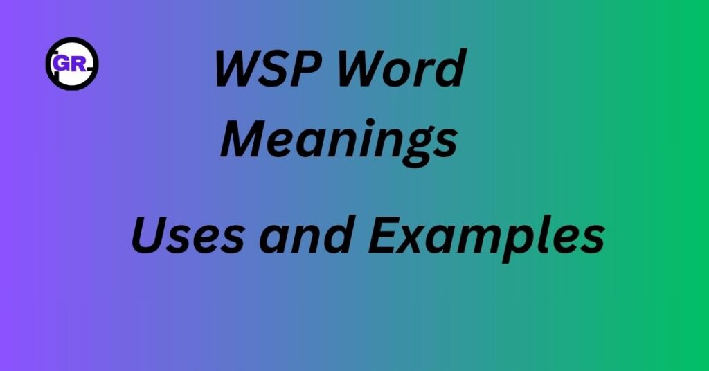 WSP Meaning: A Guide to Modern Digital Slang